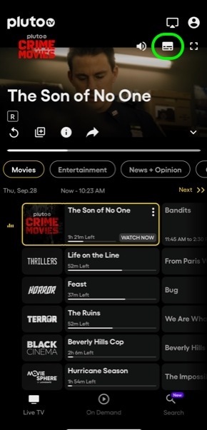 Instructions for Closed Captioning